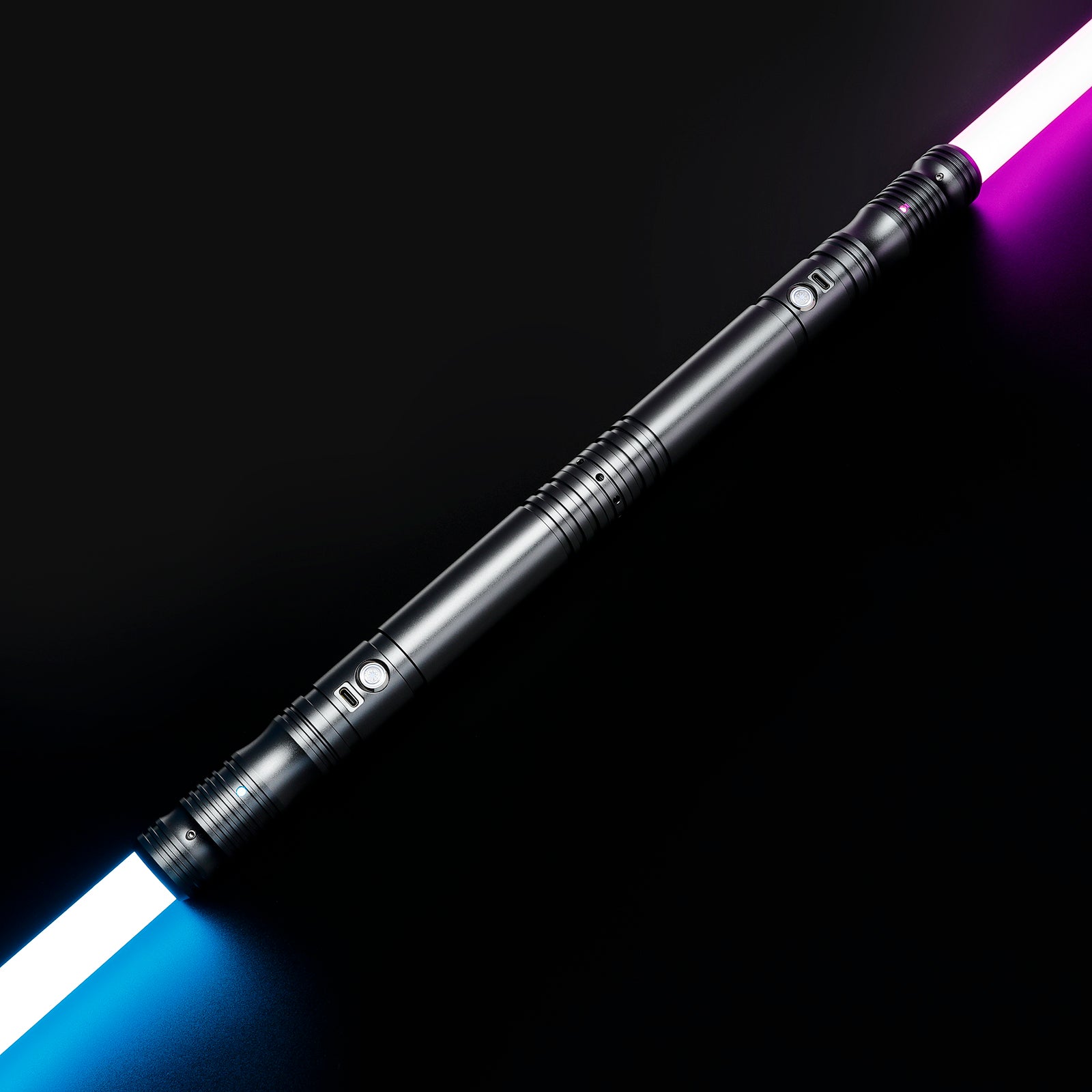 DamienSaber Custom Double Bladed LightSaber Baselit 12 Sound Fonts Xen