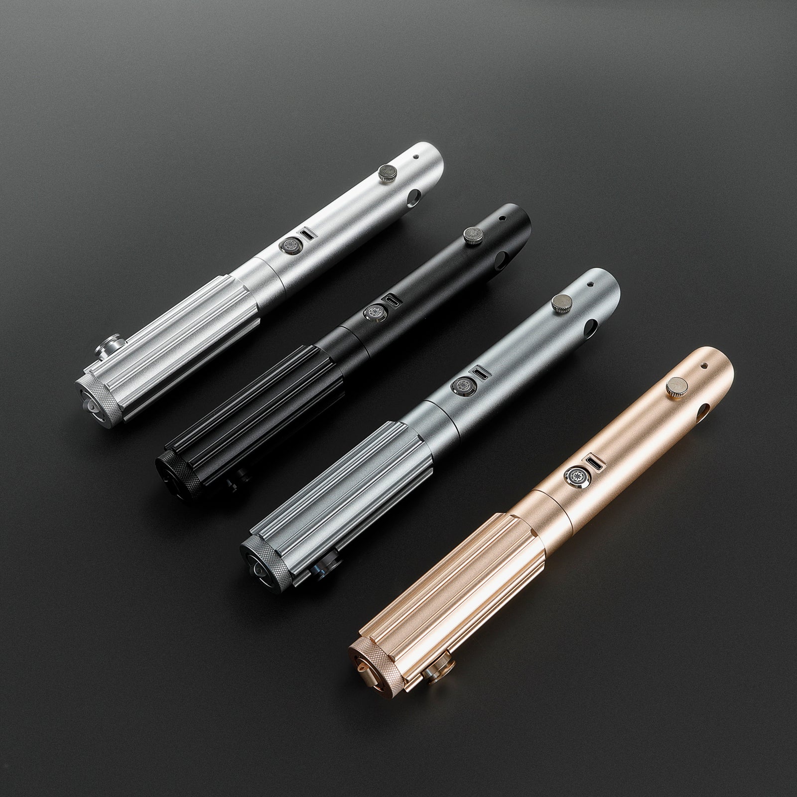 DamienSaber Lightsaber Metal Empty Handles Without Electronic Kit or B